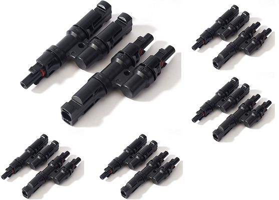 2t Female Nylon Solar Panel Connectors 1000V 1500V IP67 Protection