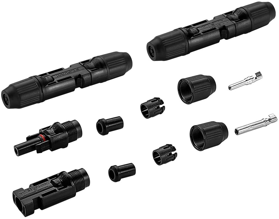 6mm Solar Power Connector Square 2 To 1 MC4 Connector IP67 Protection