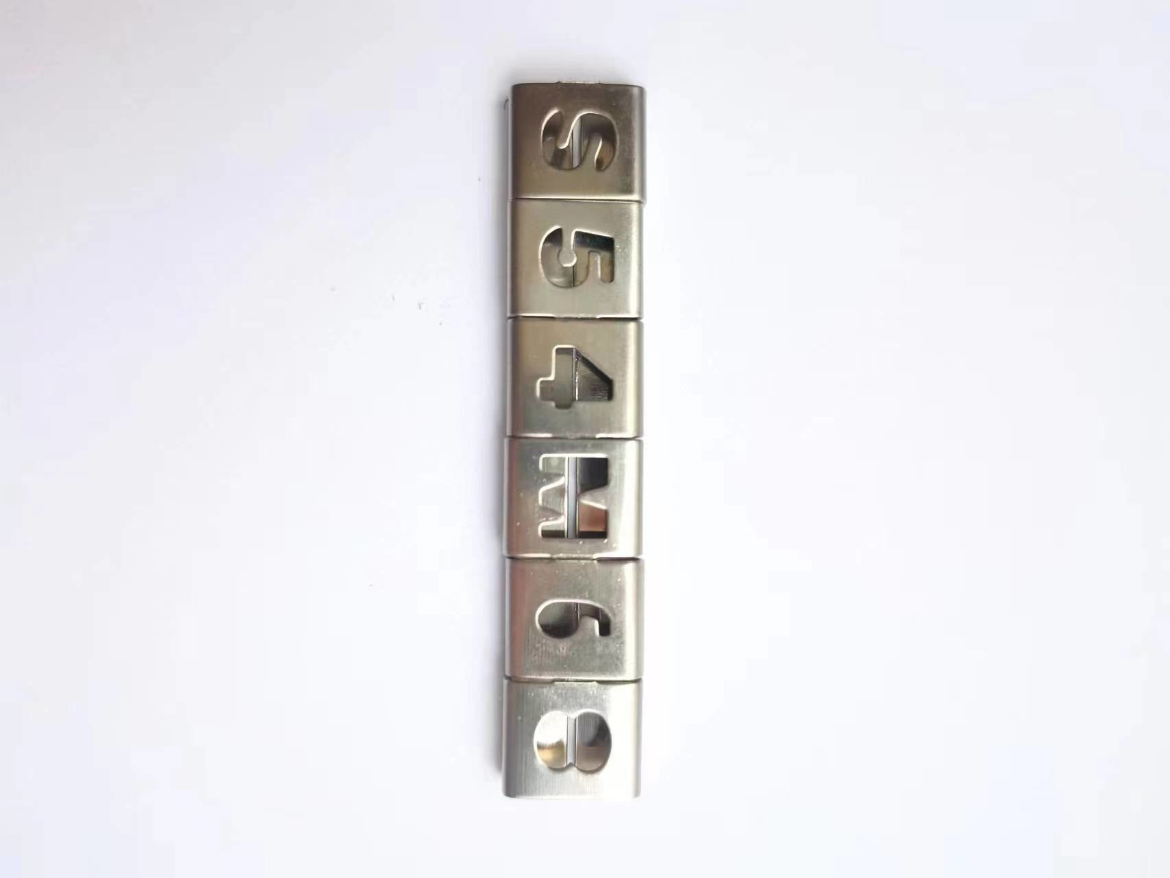 Industrial 304 Stainless Steel Cable Tag 89mm Length Engraved Cable Tie